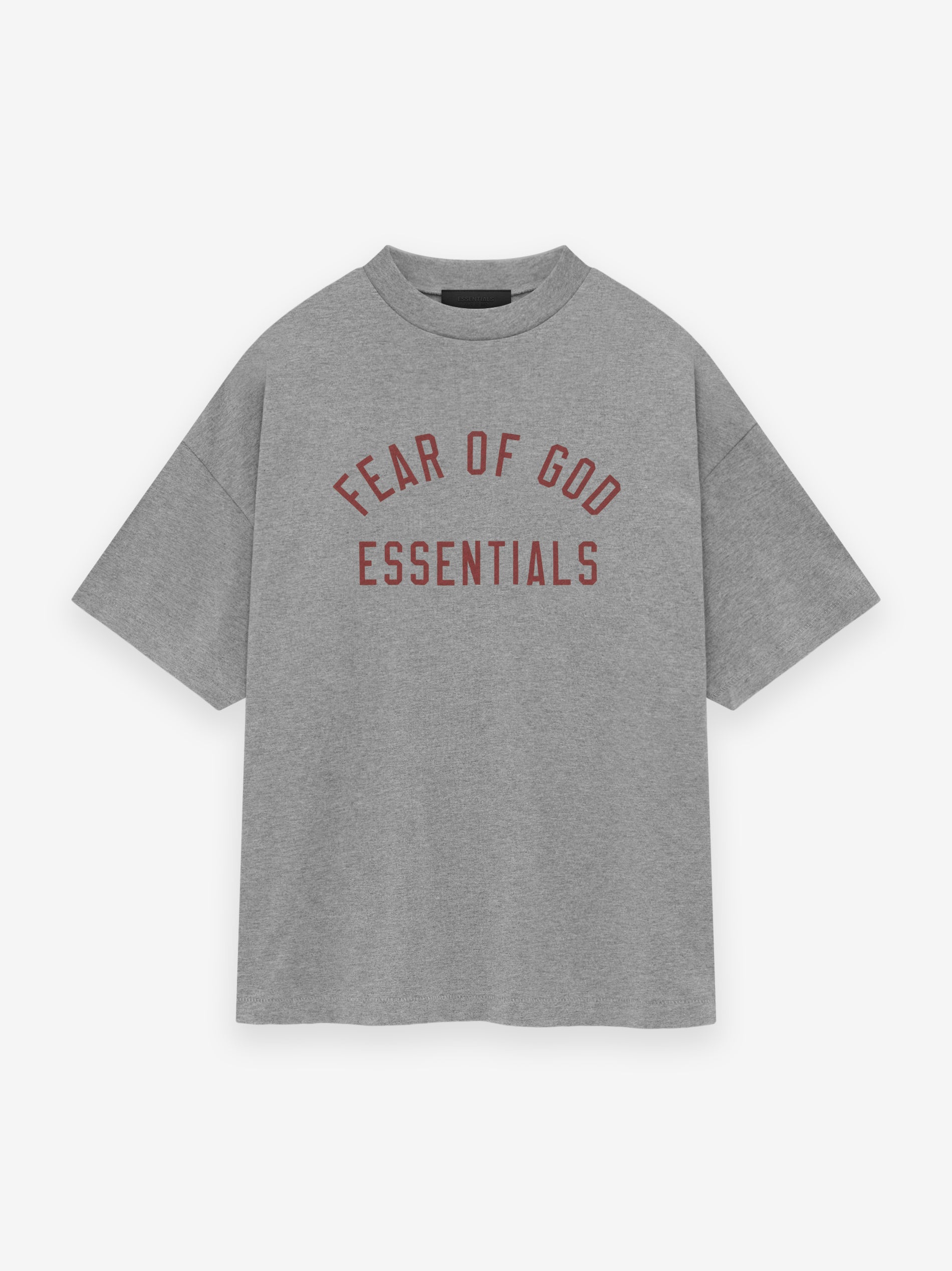 Jersey Crewneck Tee - Dark Heather | ESSENTIALS | Fear of God