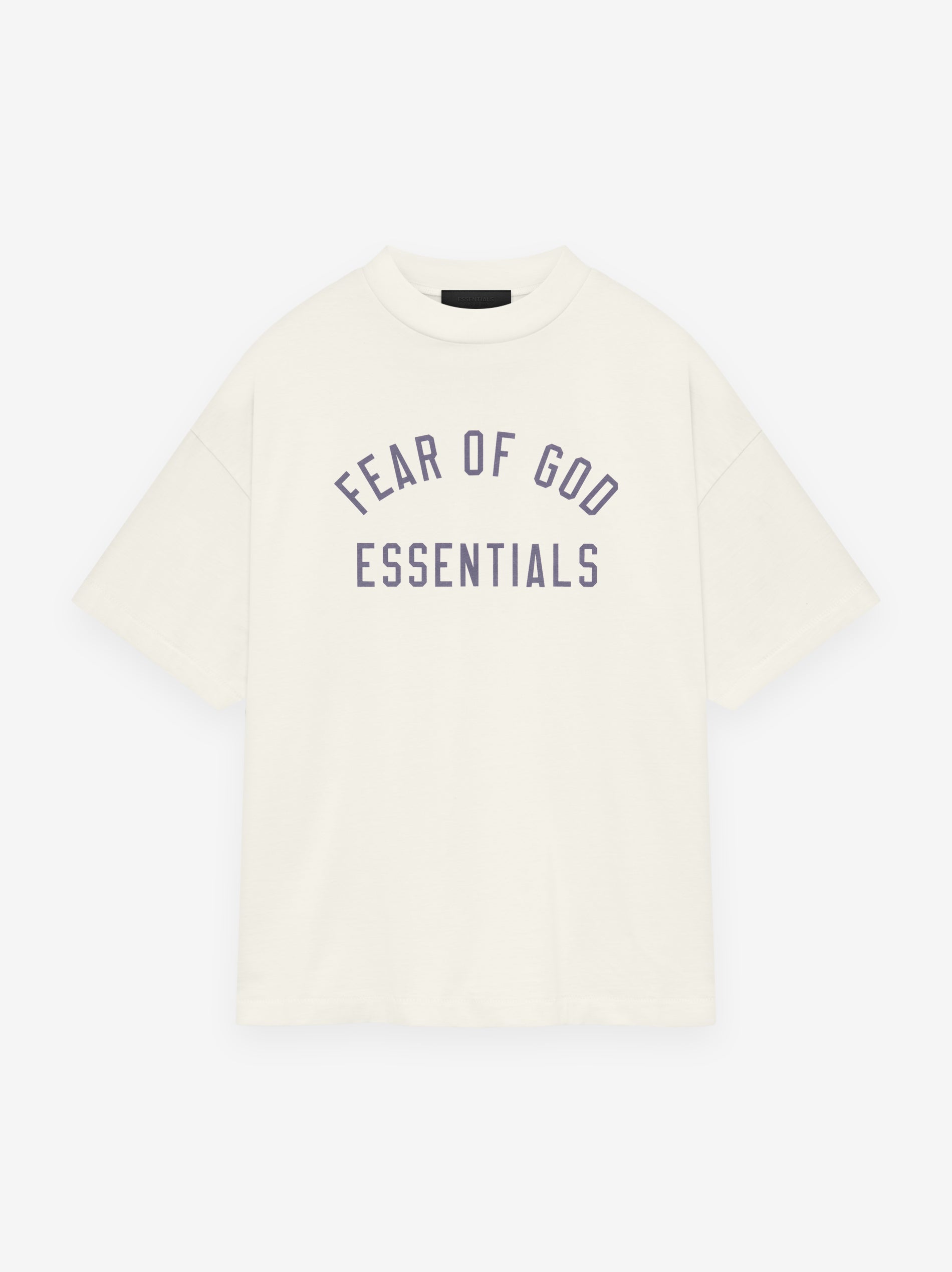 Jersey Crewneck Tee - Shell | ESSENTIALS | Fear of God