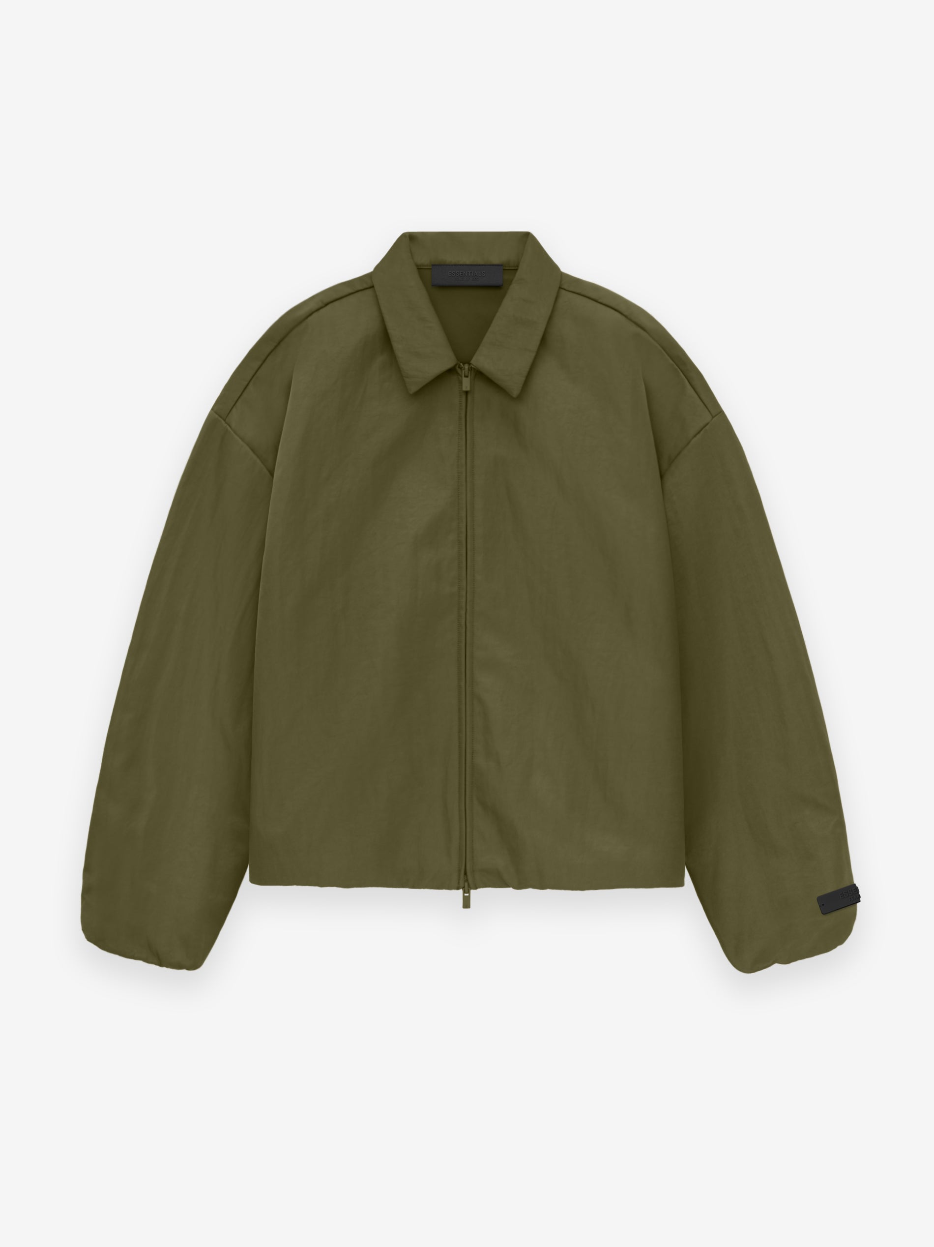 Textured Nylon Trucker Jacket - Military | ESSENTIALS | Fear of God