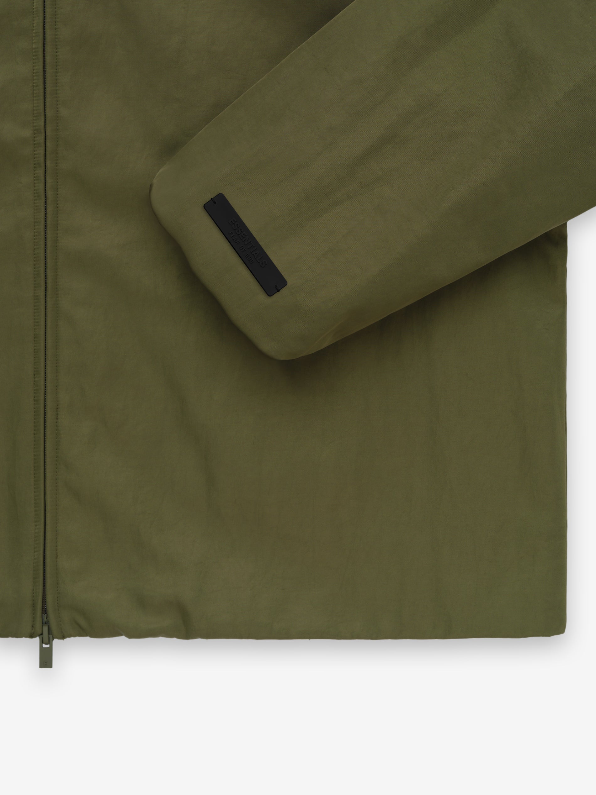 Textured Nylon Trucker Jacket - Military | ESSENTIALS | Fear of God