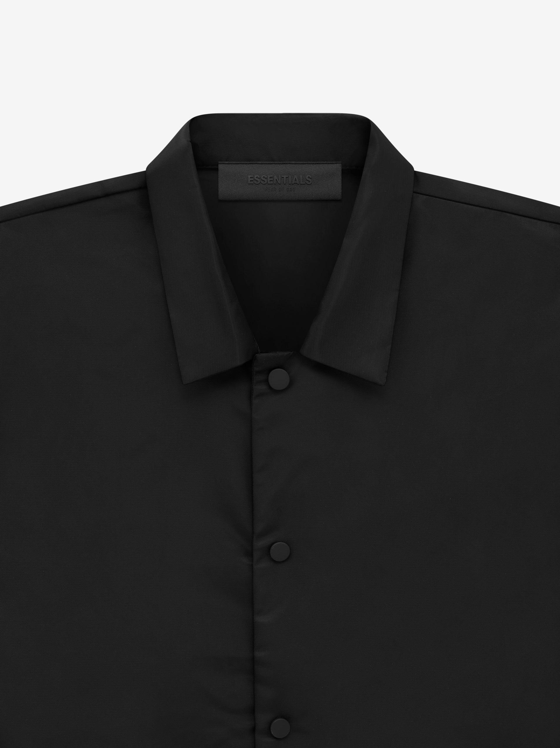 ESSENTIALS Coaches Jacket in Jet Black | Fear of God