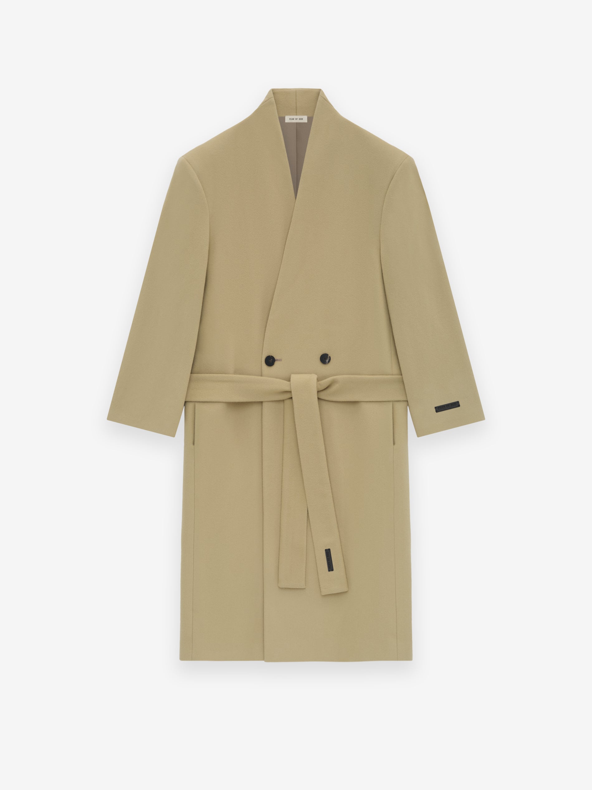 Melton Wool Lapelless Coat | Fear of God