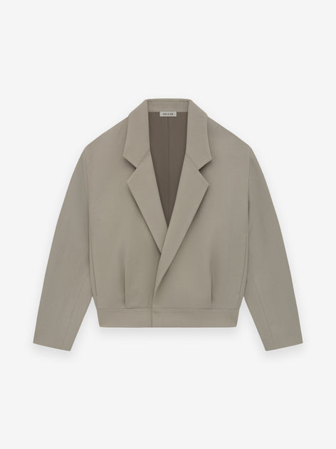 Wool Gabardine Notch Lapel Jacket in Dusty Beige | Fear of God ETERNAL Collection | Fear of God