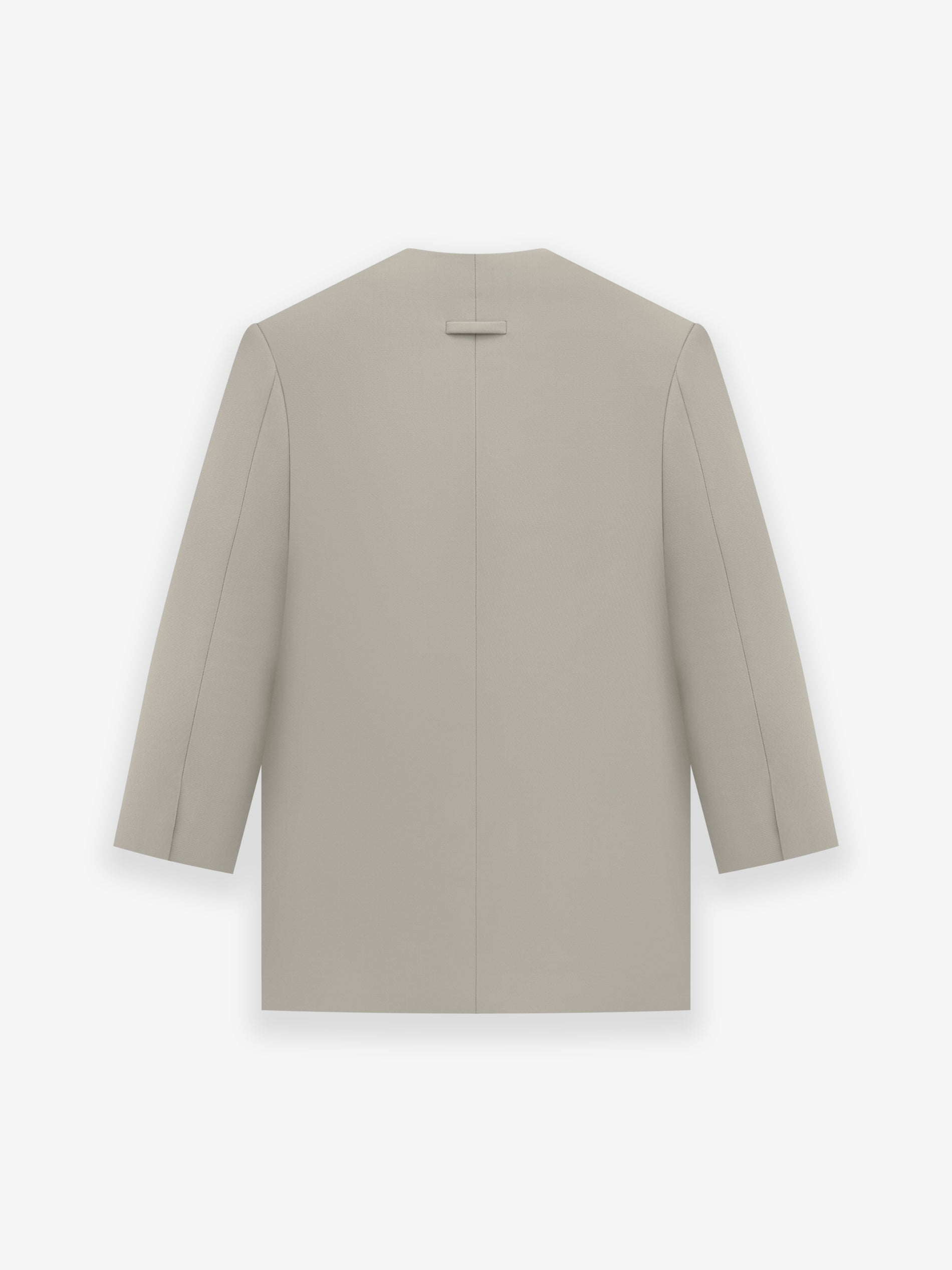 Wool Gabardine Lapelless Suit Jacket | Fear of God