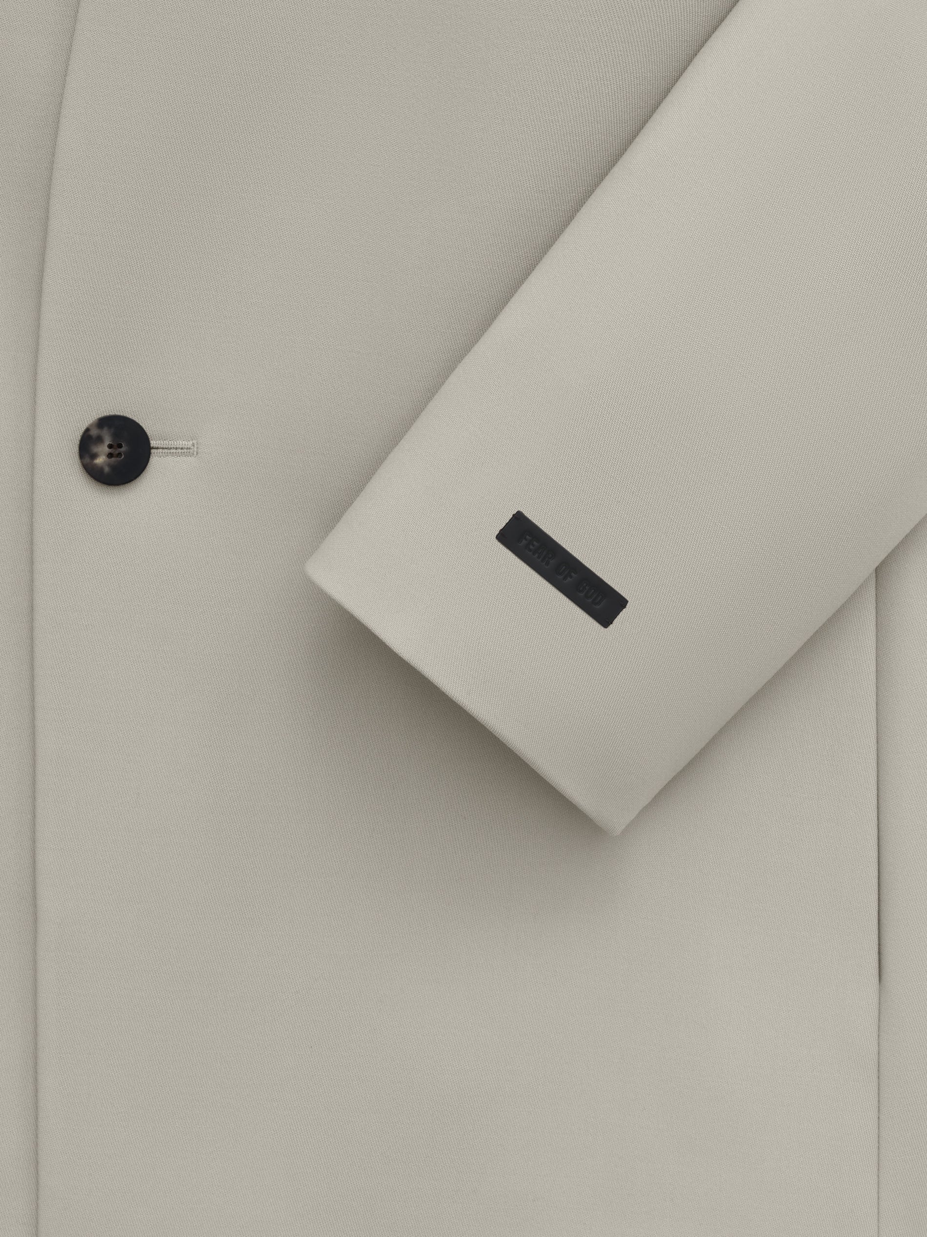 Wool Gabardine Lapelless Suit Jacket | Fear of God