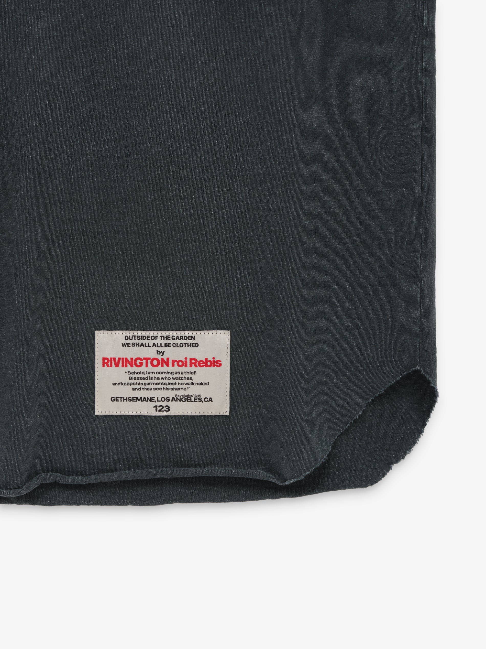 INRI CUT OFF TEE in Black | Fear of God